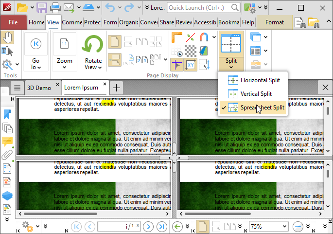 PDF-XChange Co Ltd :: Knowledge Base :: How do I view two documents at the same time in PDF ...